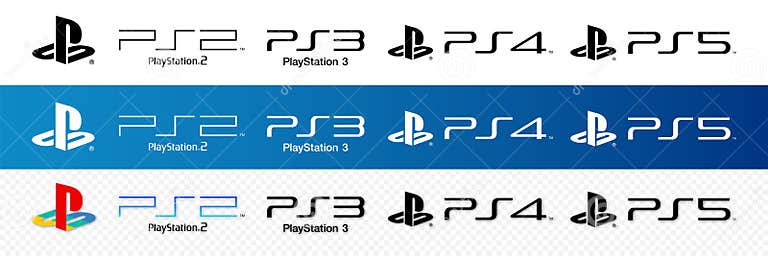 Evolution of Playstation Logo, Vector Editorial Illustration Editorial ...