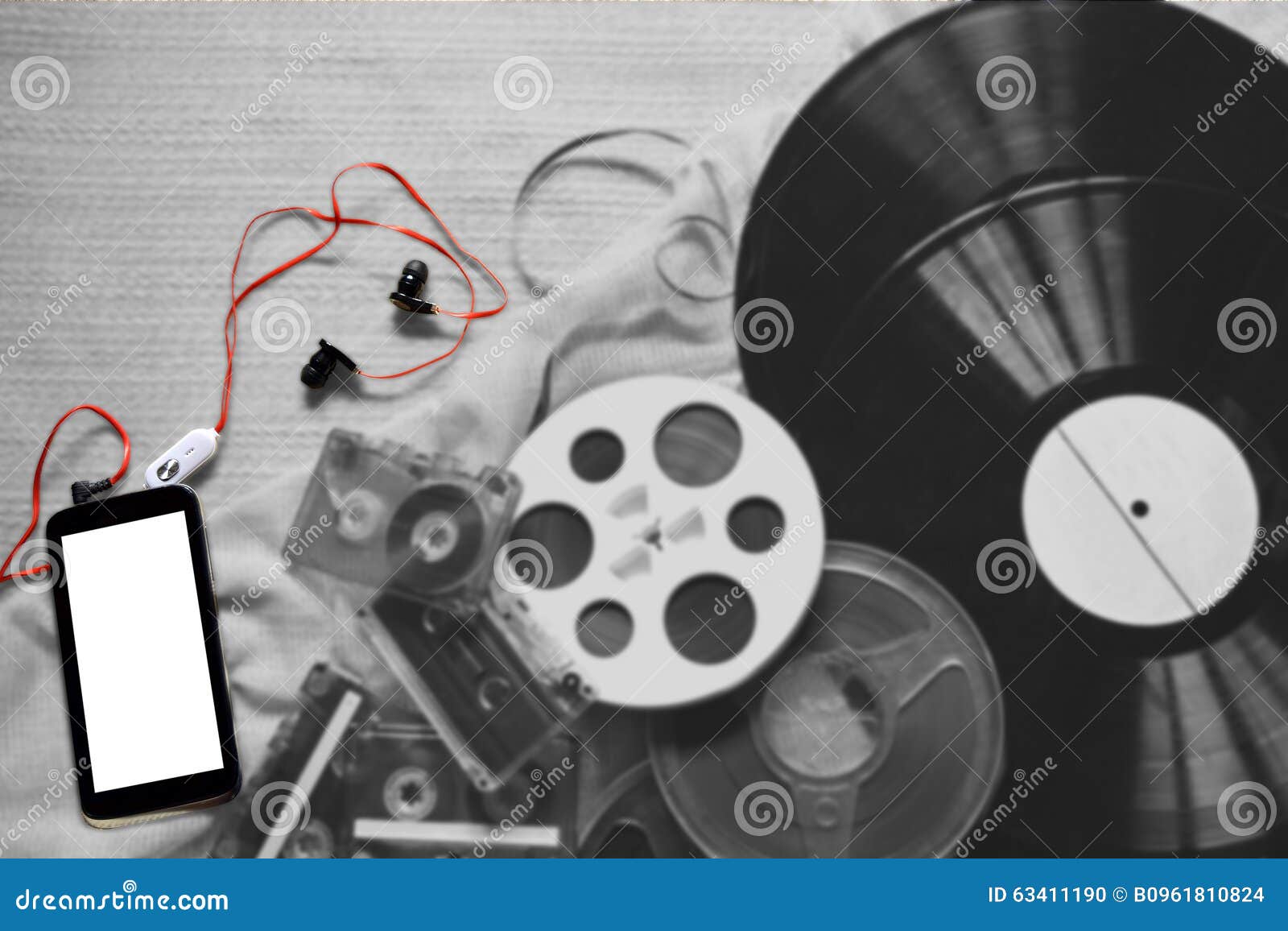 Evolution of the Recording. Stock Photo - Image of message, abstract ...