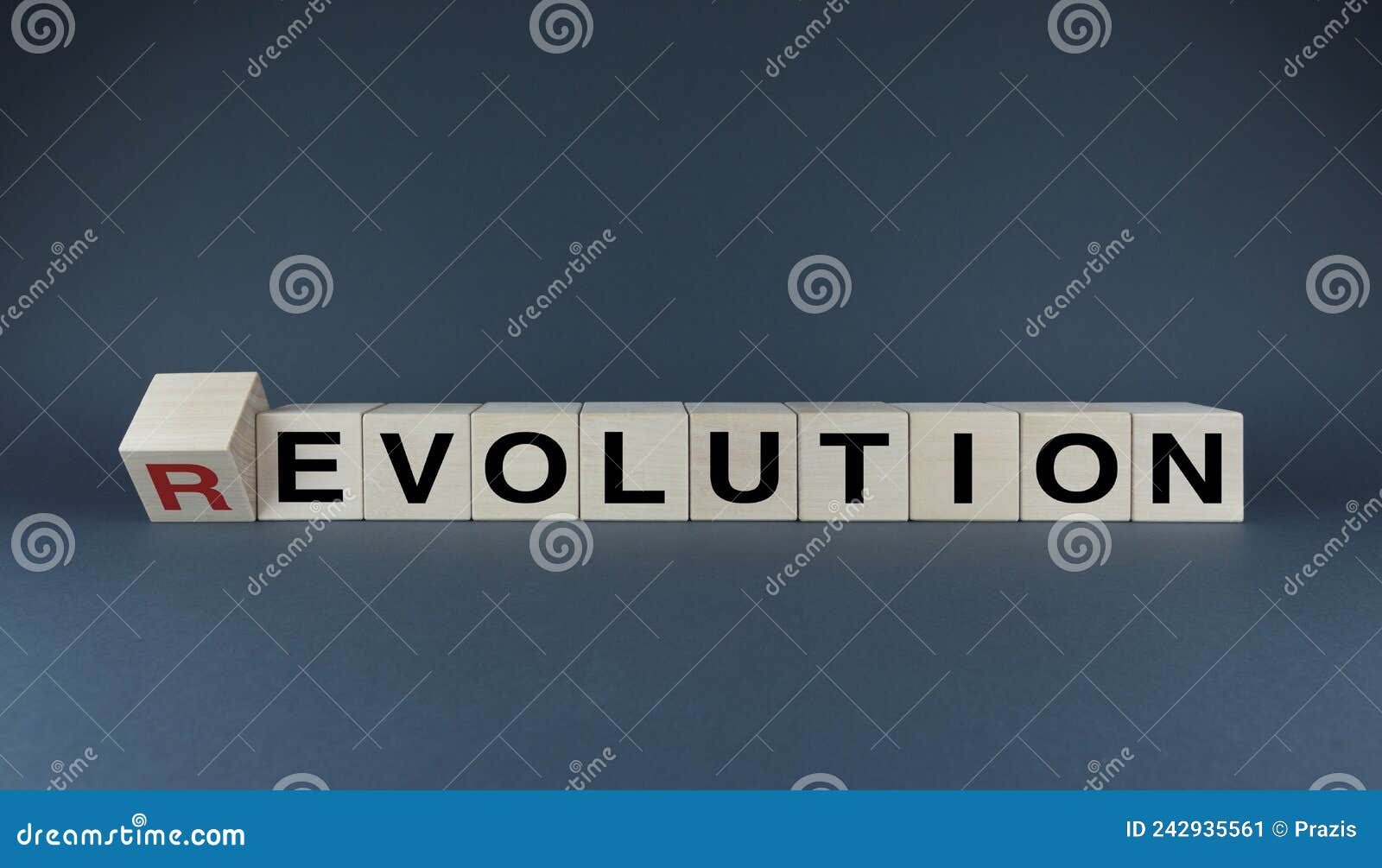 Evolution or Revolution. Business or Rapid Development Concept in ...