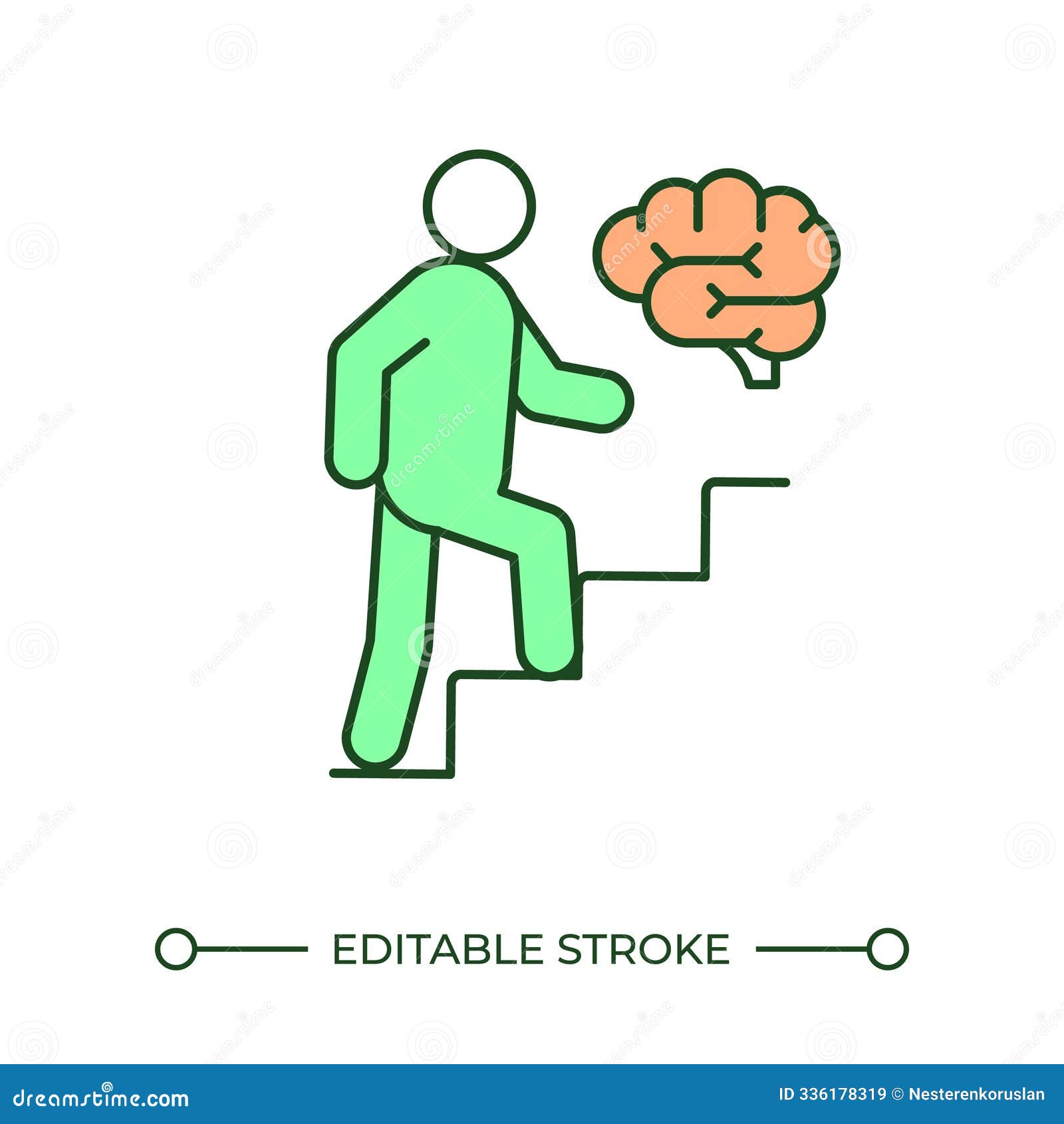 Evolution RGB color icon stock illustration. Illustration of vector ...