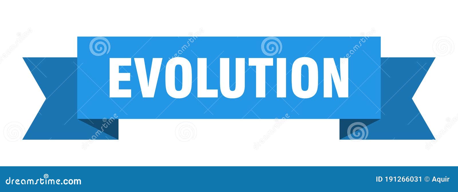 Evolution ribbon. stock vector. Illustration of white - 191266031