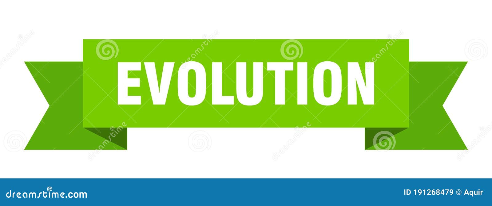 Evolution ribbon. stock vector. Illustration of green - 191268479