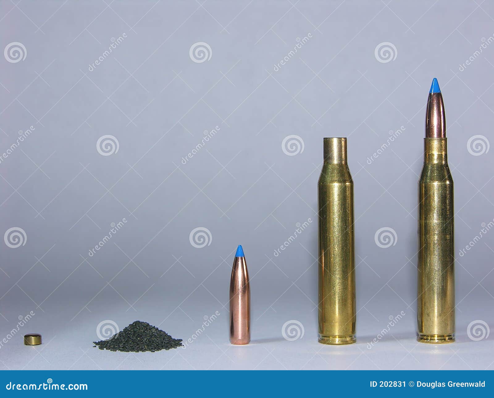 Evolution of a Rifle Round stock image. Image of rifle - 202831