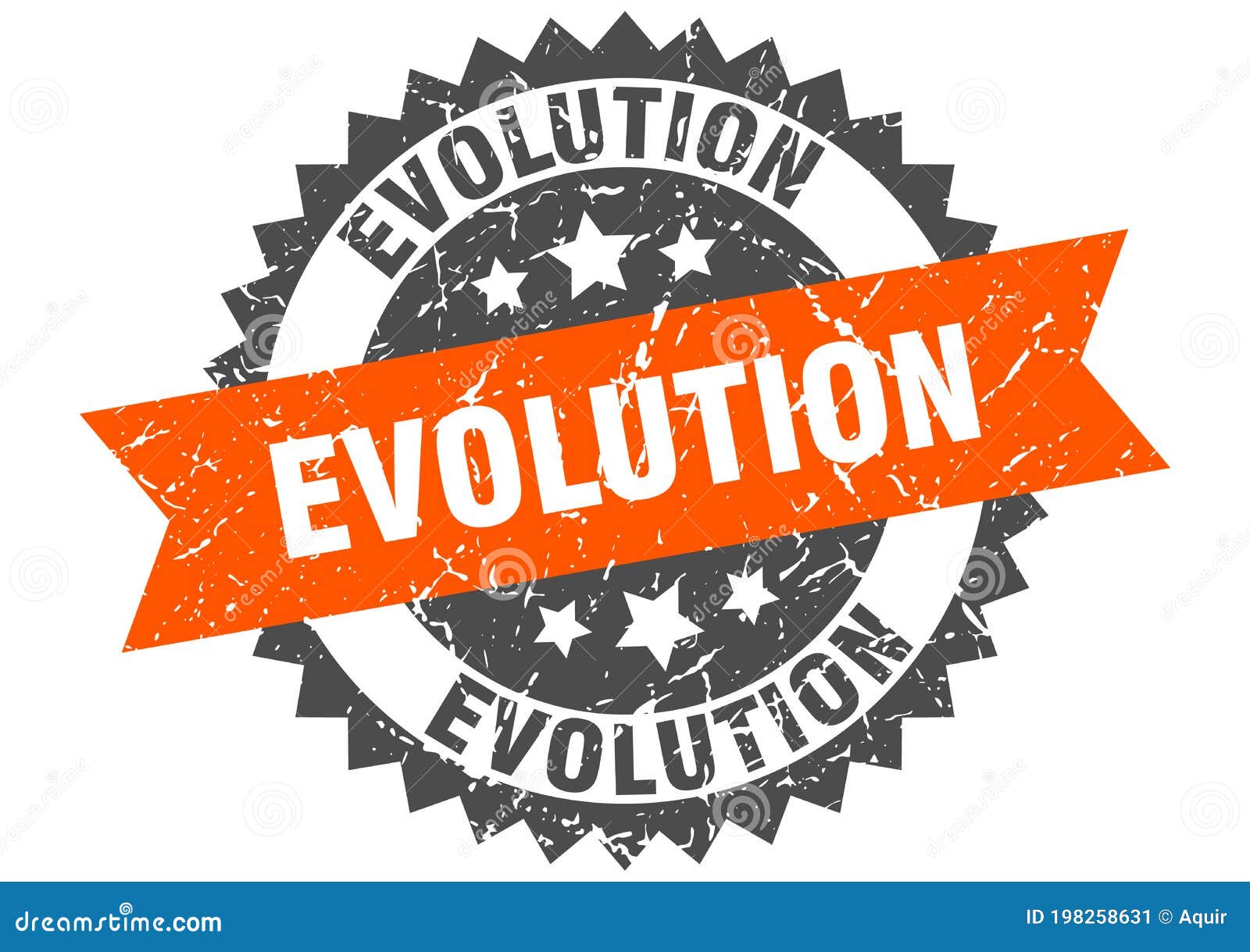 Evolution Stamp. Evolution Grunge Round Sign Stock Vector ...