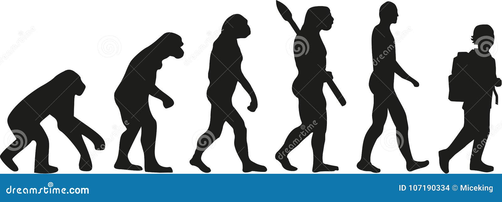 Evolution School Child Pupil Stock Vector - Illustration of education ...