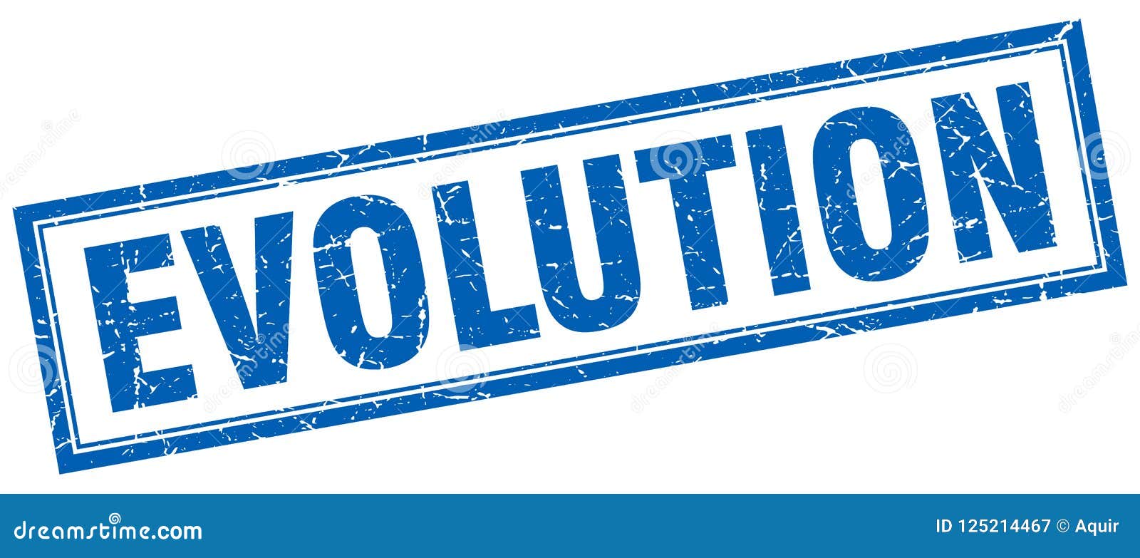 Evolution stamp stock vector. Illustration of blue, grungy - 125214467