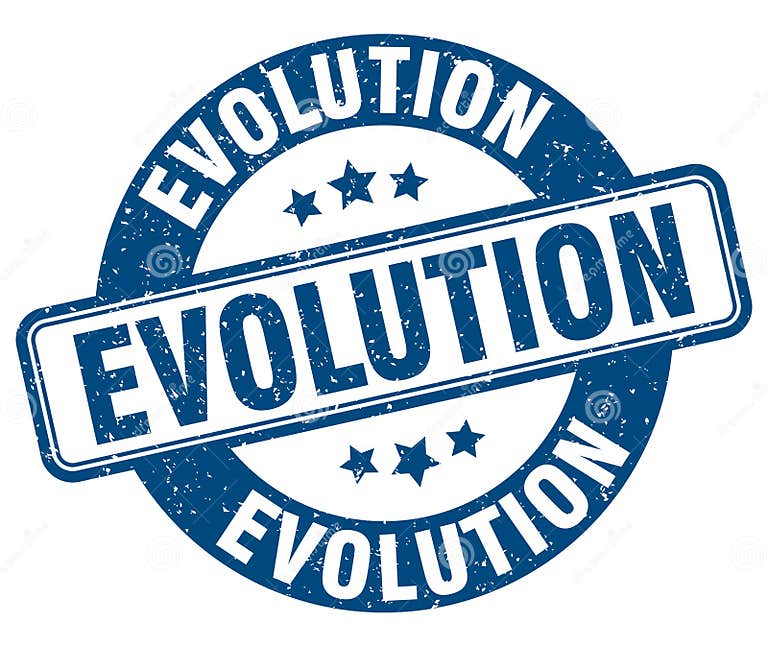 Evolution Stamp. Evolution Label. Round Grunge Sign Stock Vector - Illustration of sticker ...