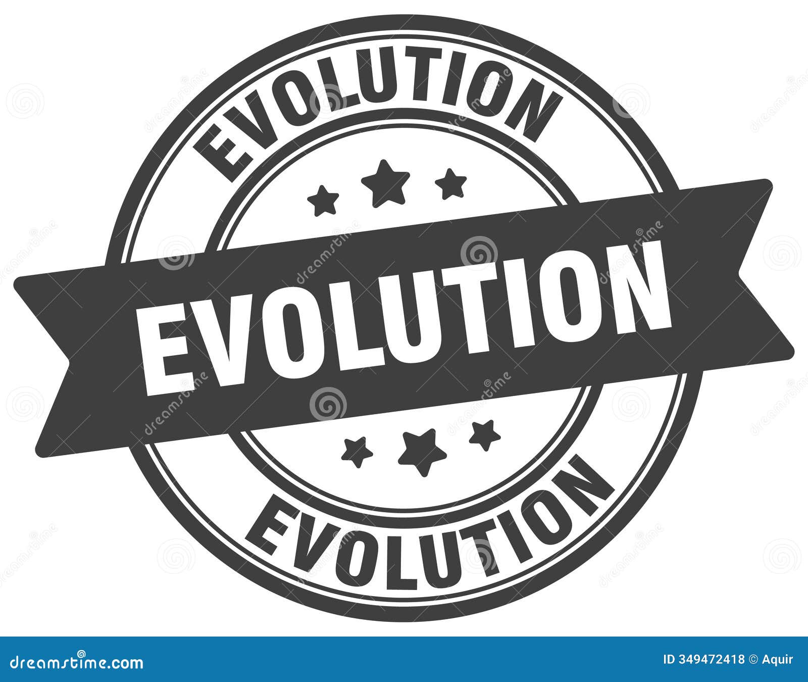 Evolution Stamp. Evolution Label on Transparent Background. Round Sign ...