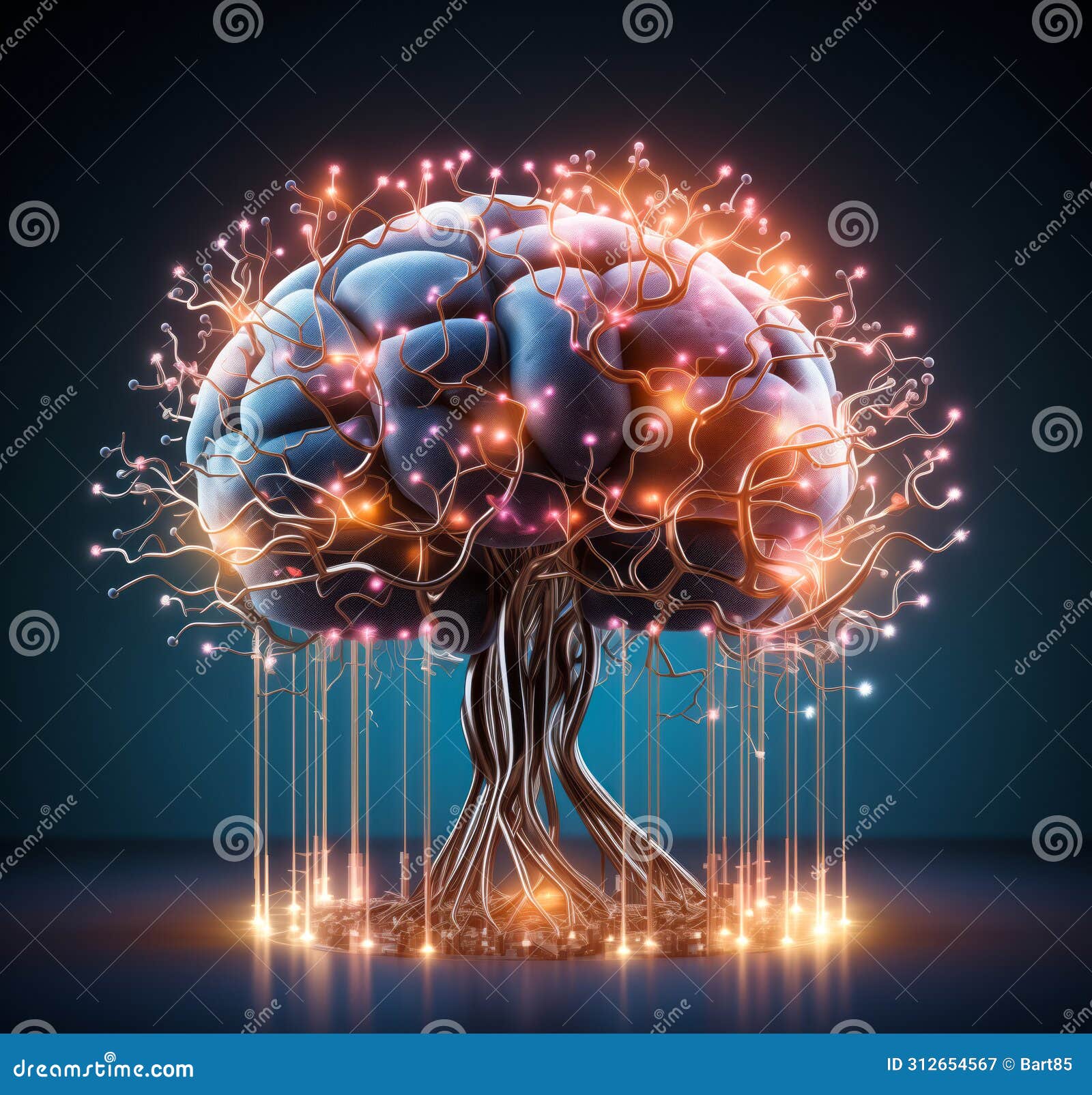 Evolution of Thought in the Digital Age 3D Design of Human Brain from ...