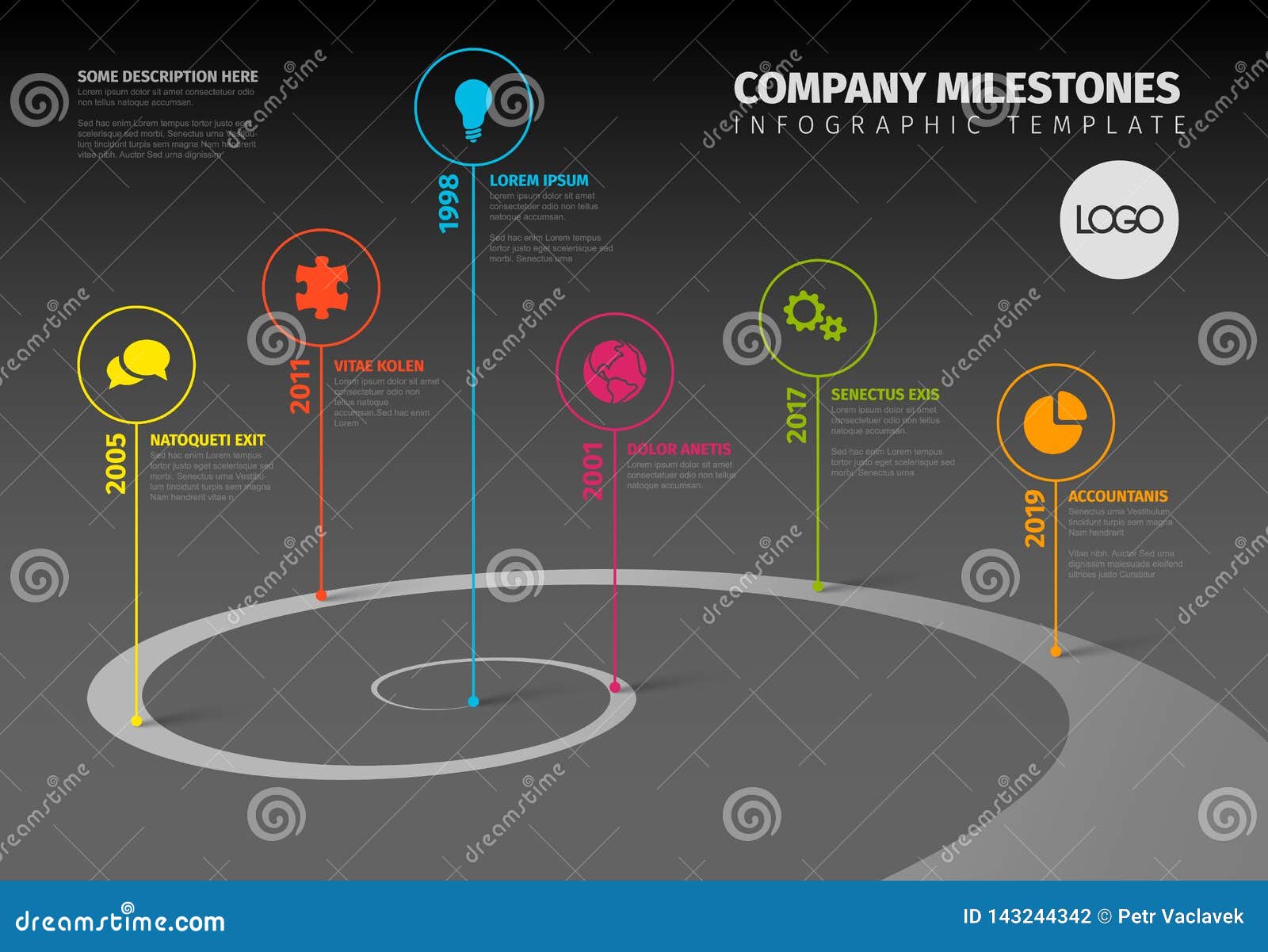 Evolution Timeline Template Stock Vector - Illustration of history ...