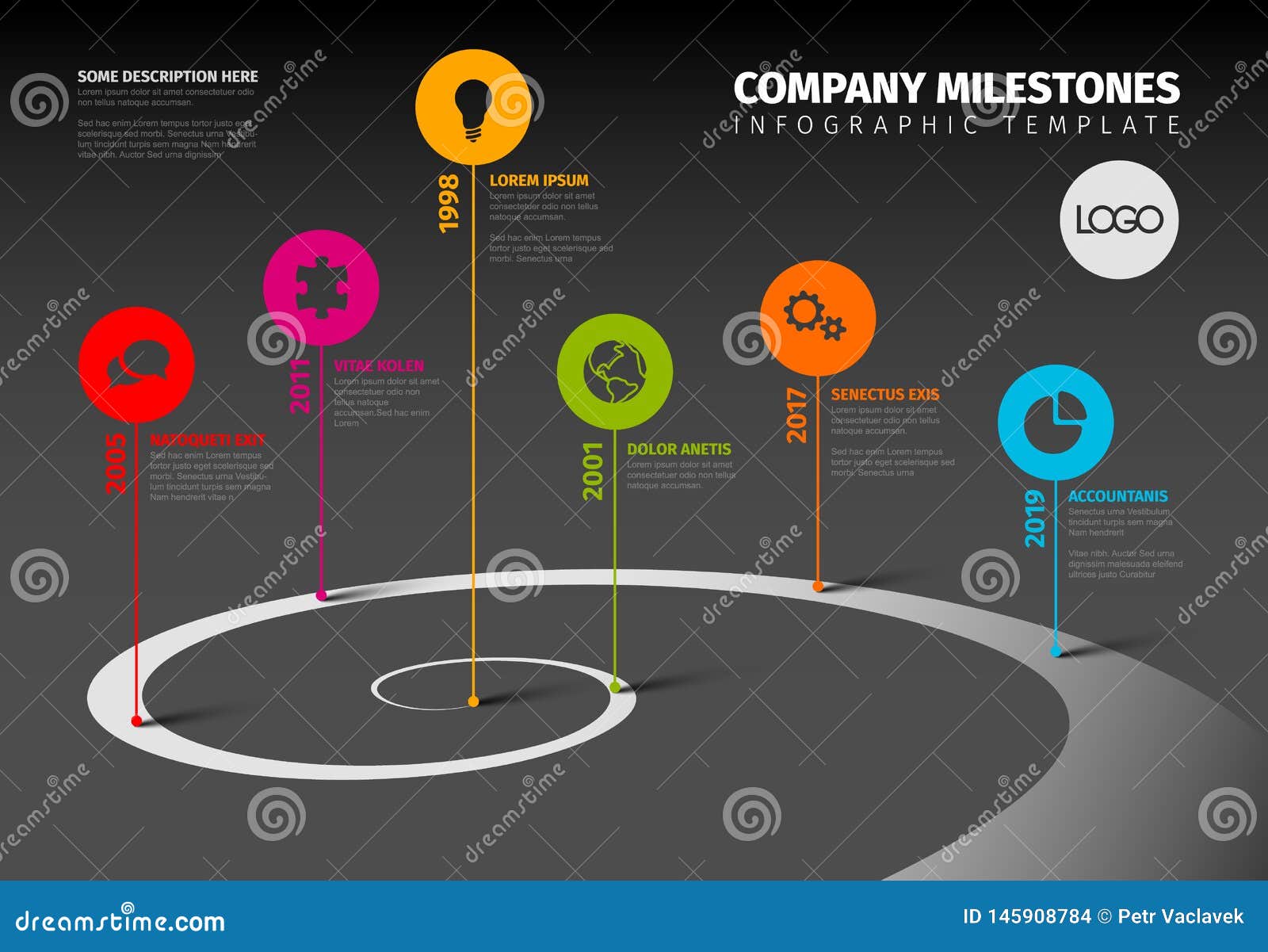 Evolution Timeline Template Stock Vector - Illustration of line ...