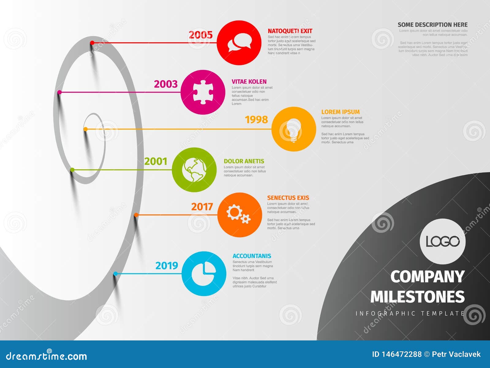 Evolution Timeline Template Stock Vector - Illustration of background ...