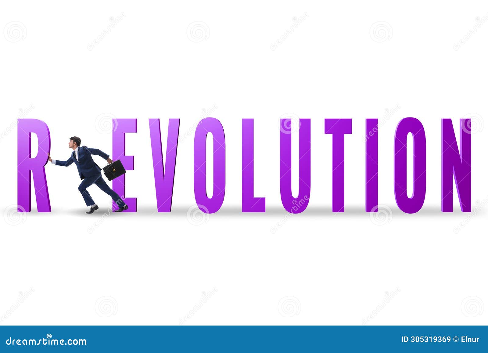 Evolution Turning into Revolution Concept Stock Image - Image of ...