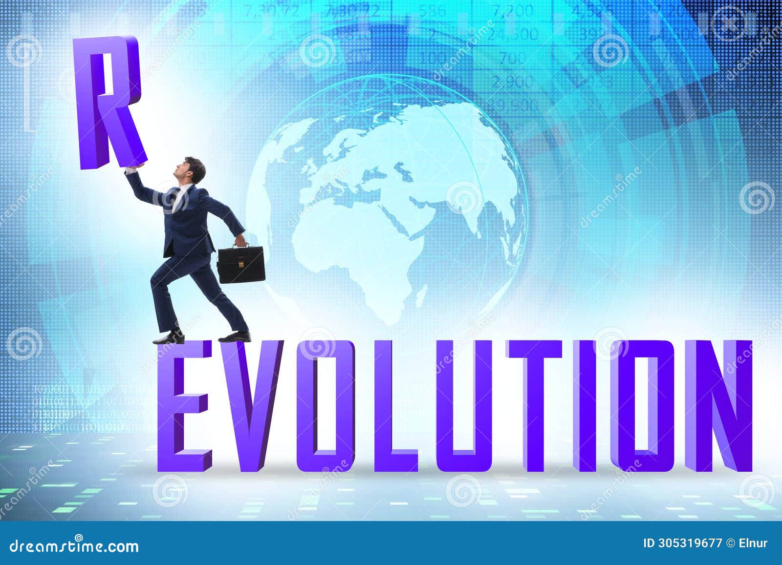 Evolution Turning into Revolution Concept Stock Image - Image of human ...