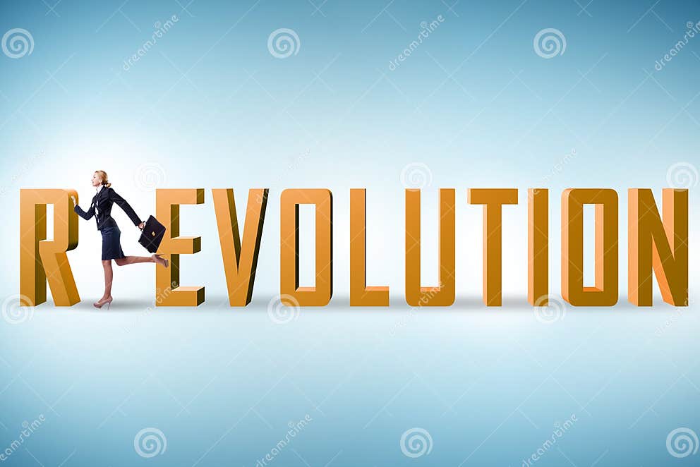 Evolution Turning into Revolution Concept Stock Image - Image of ...