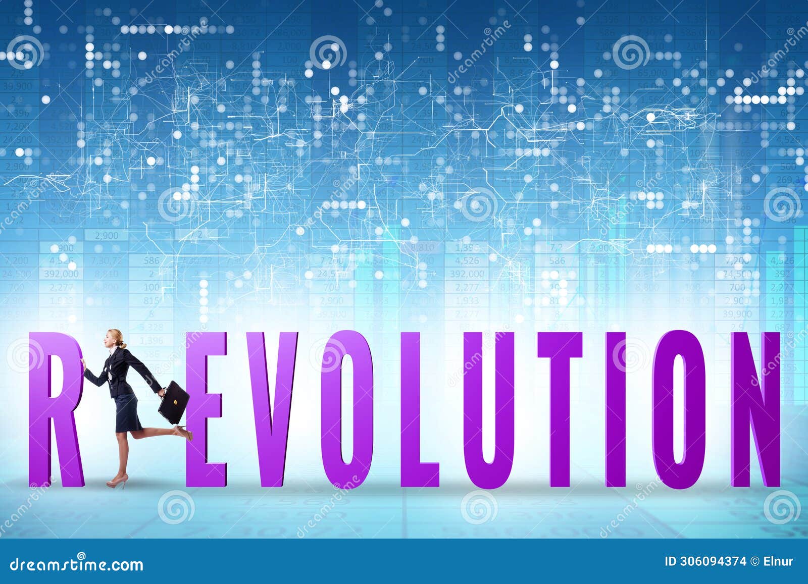 Evolution Turning into Revolution Concept Stock Photo - Image of ...