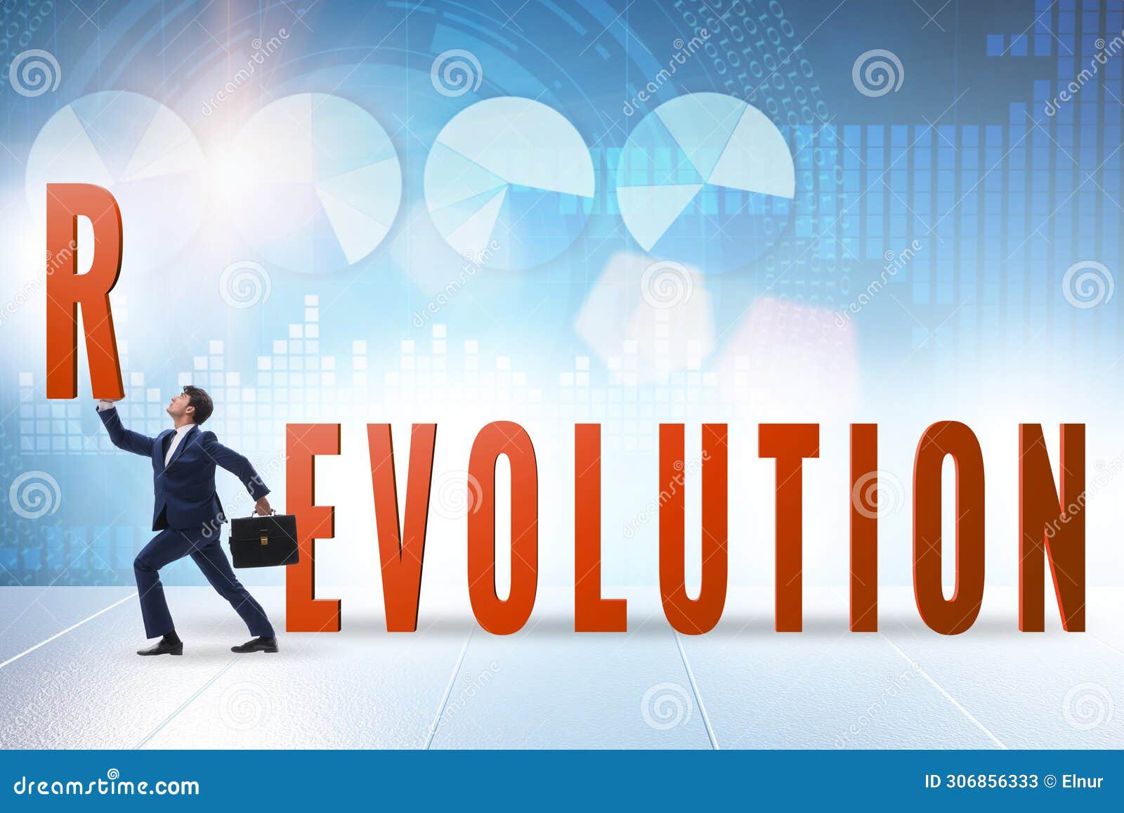 Evolution Turning into Revolution Concept Stock Image - Image of choice ...