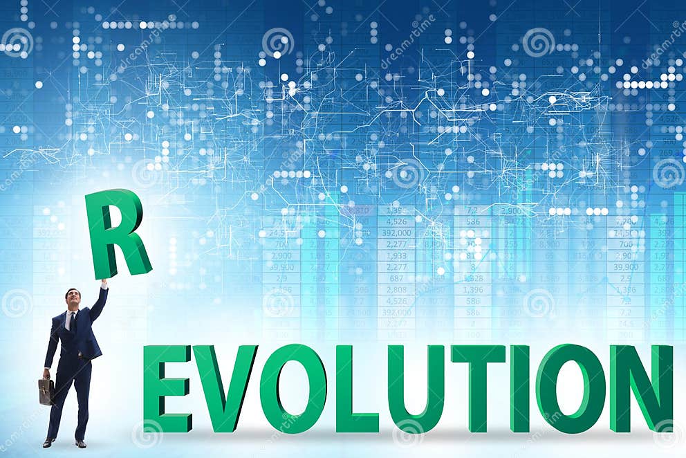 Evolution Turning into Revolution Concept Stock Image - Image of change ...