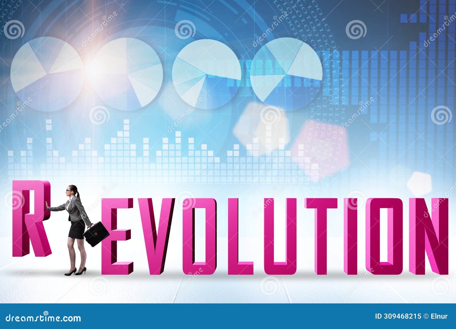 Evolution Turning into Revolution Concept Stock Image - Image of human ...