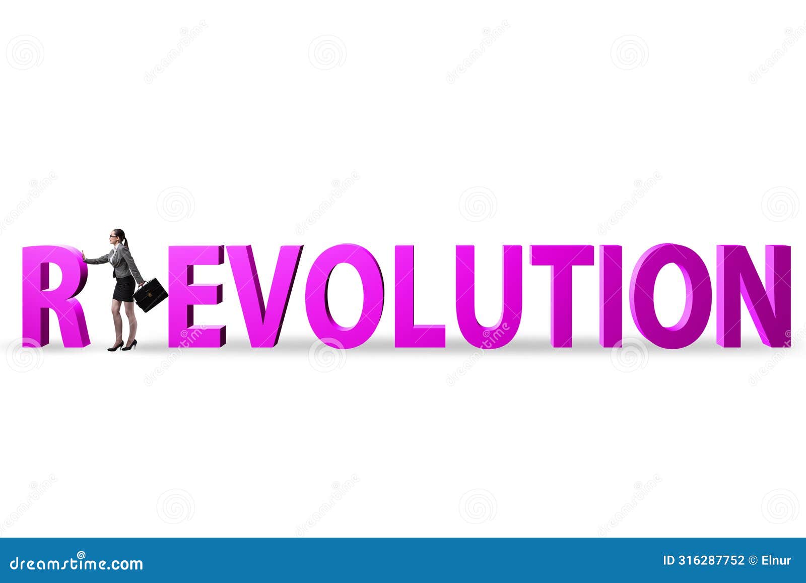 Evolution Turning into Revolution Concept Stock Photo - Image of ...