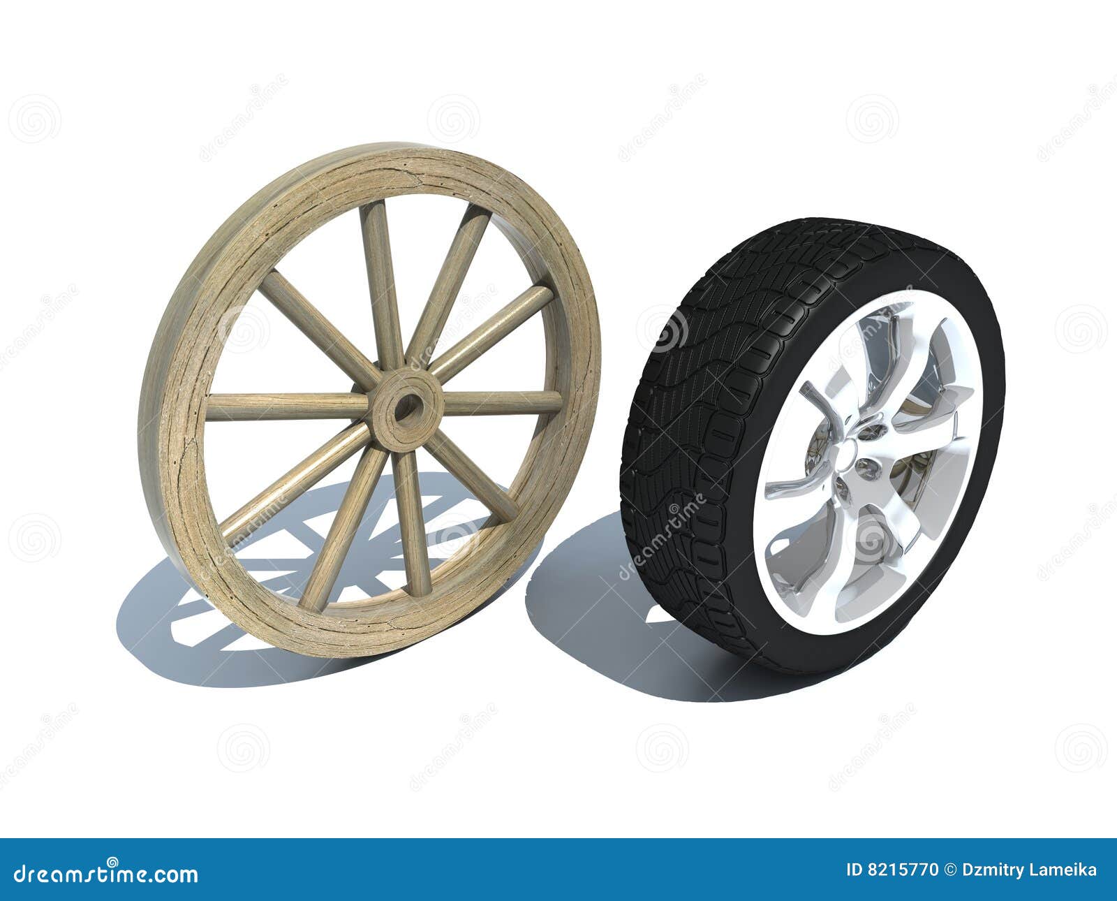 Evolution of wheel stock illustration. Illustration of creation - 8215770