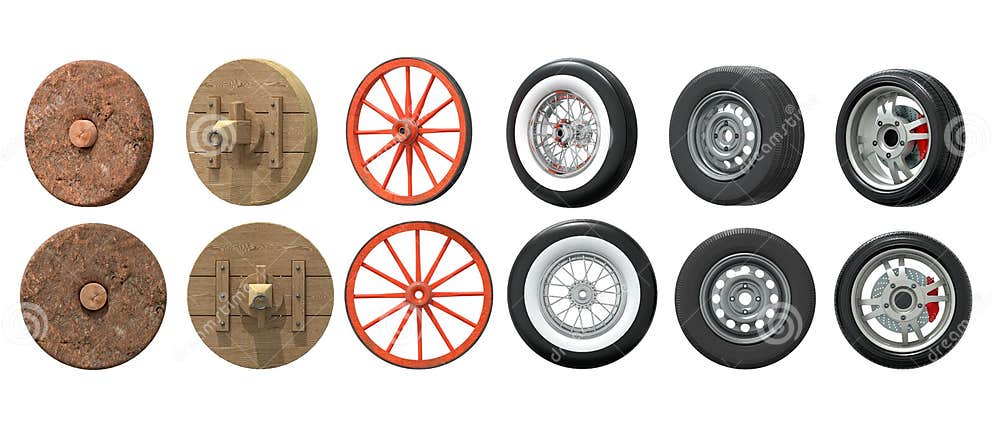 The Evolution of the Wheel, from a Primitive Stone Disk To a Car Alloy ...
