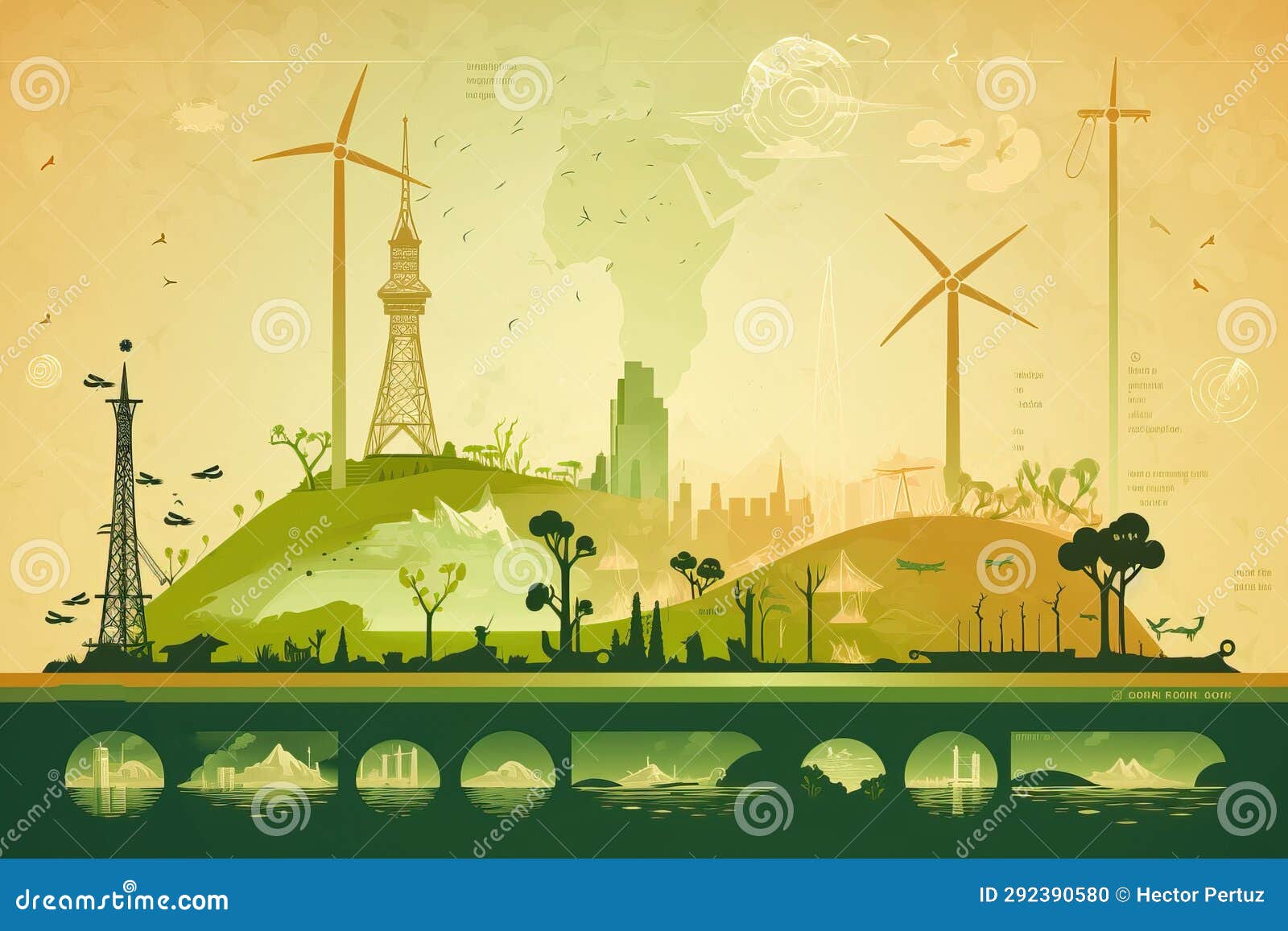 Evolution of the World S Renewable Energy Greening Concept Stock ...