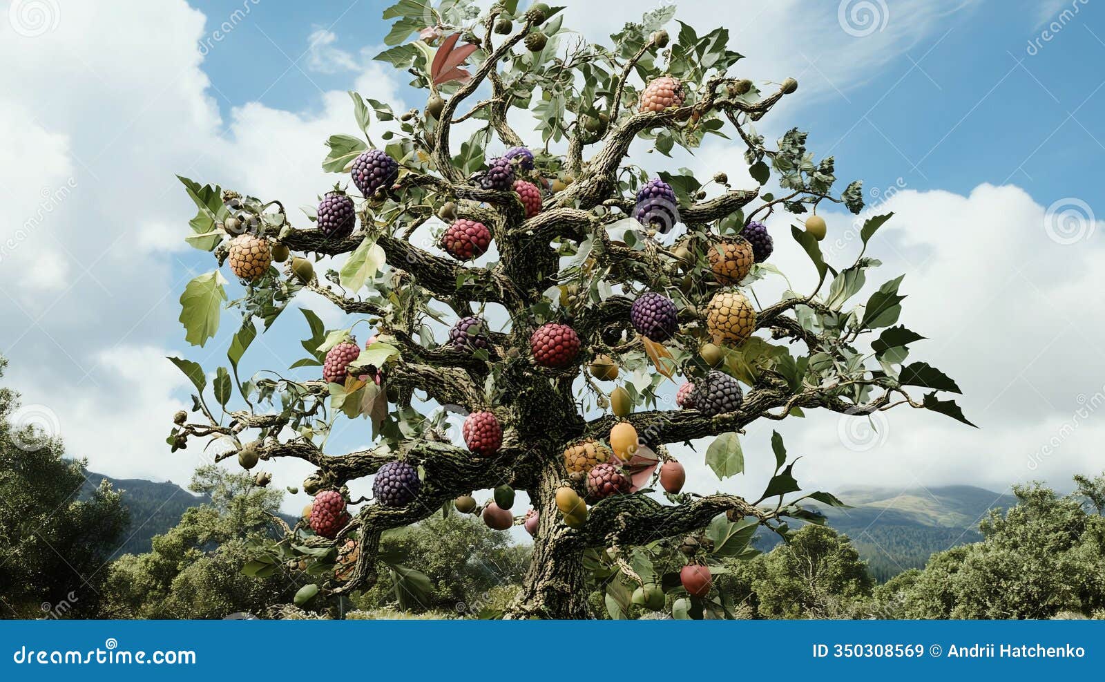 An Evolutionary Tree Growing through Dimensions Each Branch Bearing ...