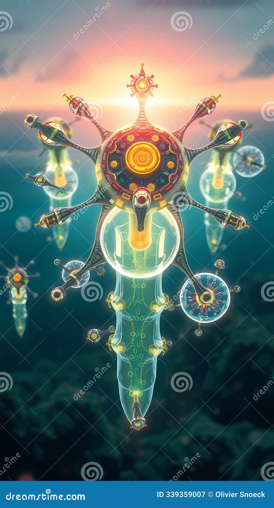 Evolutionizing Life: the Future of Bioengineering Stock Illustration ...