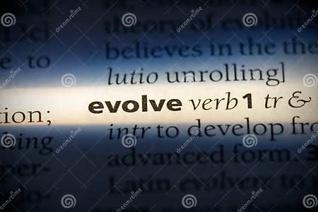 Evolve stock image. Image of vocabulary, idea, thesaurus - 161578841