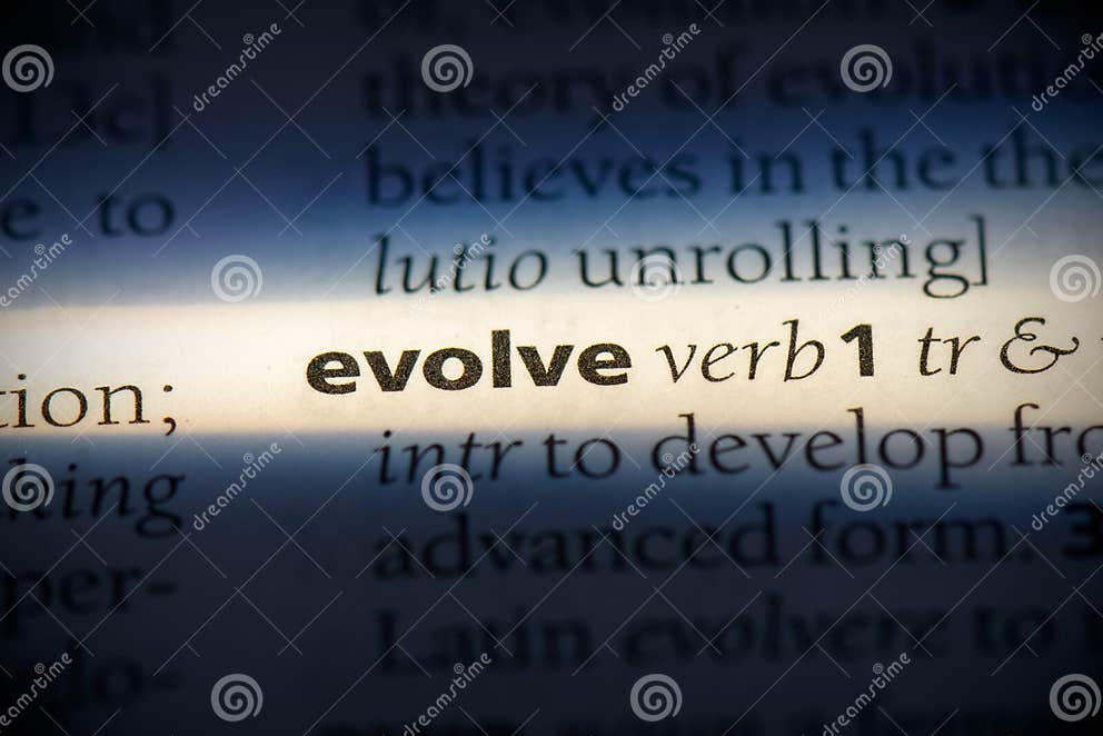 Evolve stock image. Image of vocabulary, idea, thesaurus - 161578841
