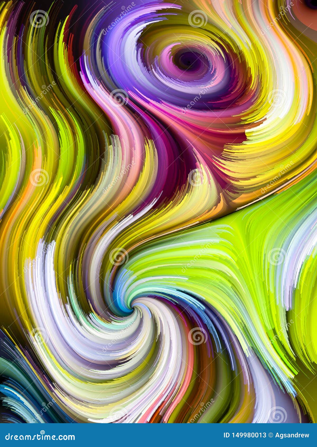 Evolving Color Flow stock illustration. Illustration of concept - 149980013