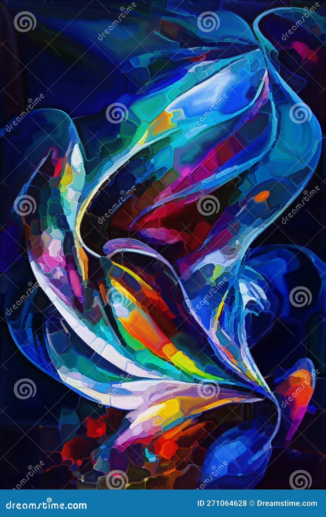 Evolving Colored Forms stock illustration. Illustration of conceiving ...