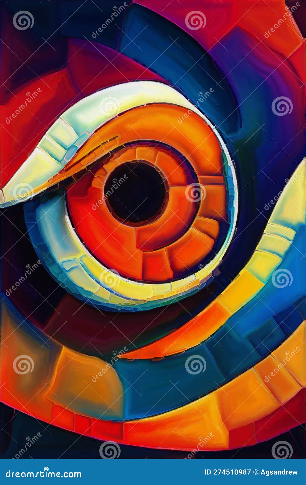 Evolving Colored Forms stock illustration. Illustration of forms ...