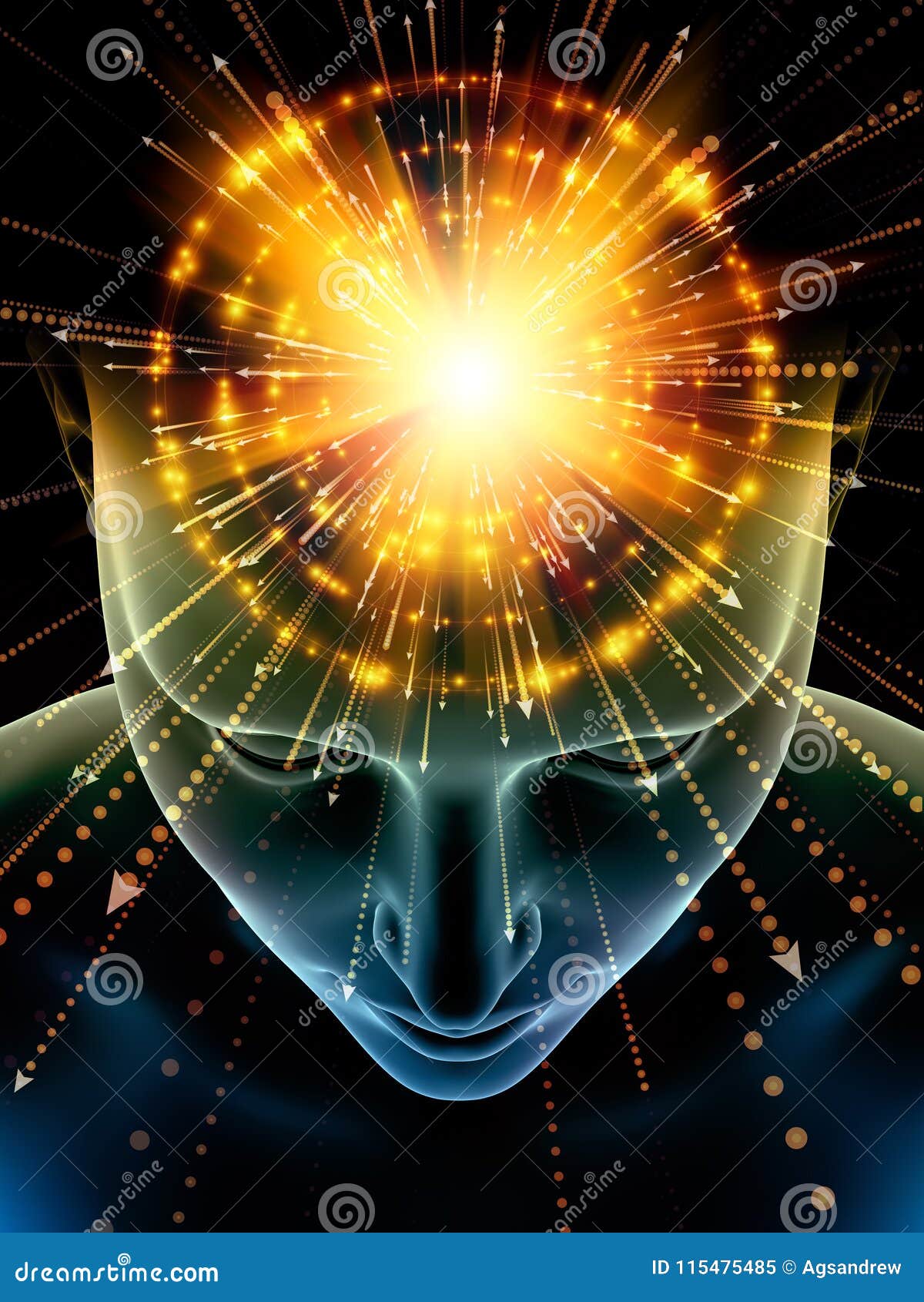 Evolving Consciousness stock image. Image of intellect - 115475485