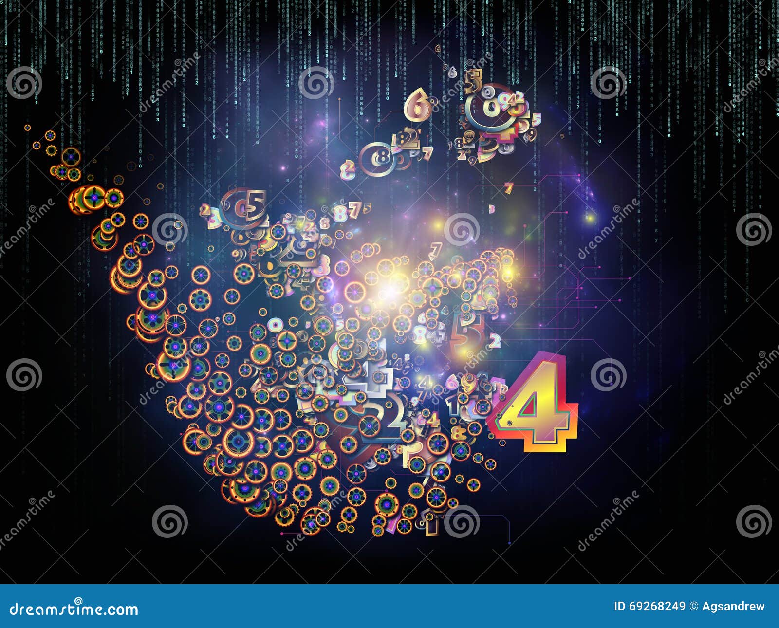 Evolving Data Set stock illustration. Illustration of machine - 69268249
