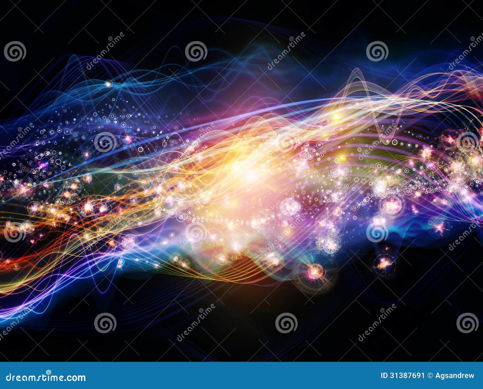 Evolving Dynamic Waves stock illustration. Illustration of ...