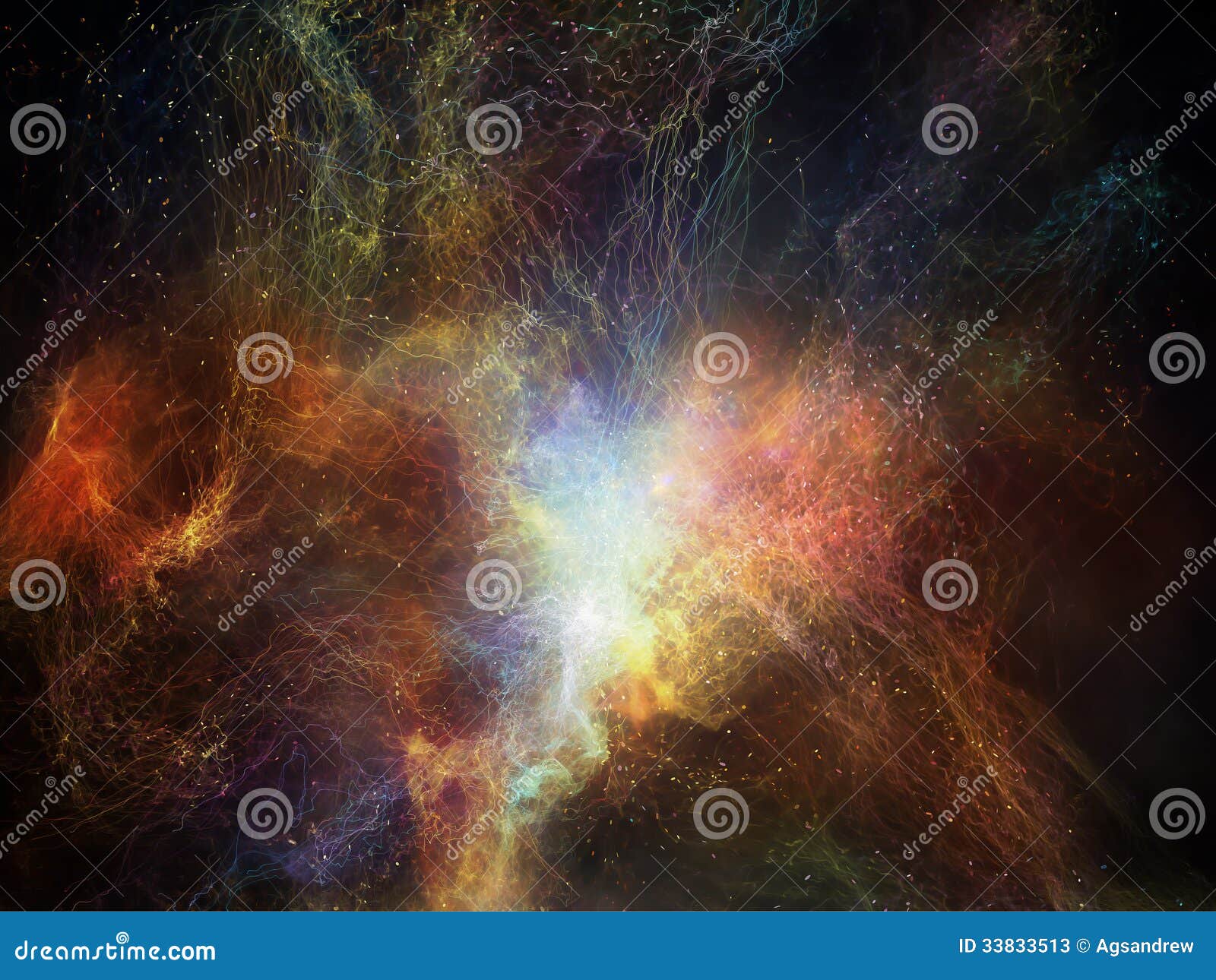 Evolving Fractal Nebulae stock image. Image of cosmos - 33833513