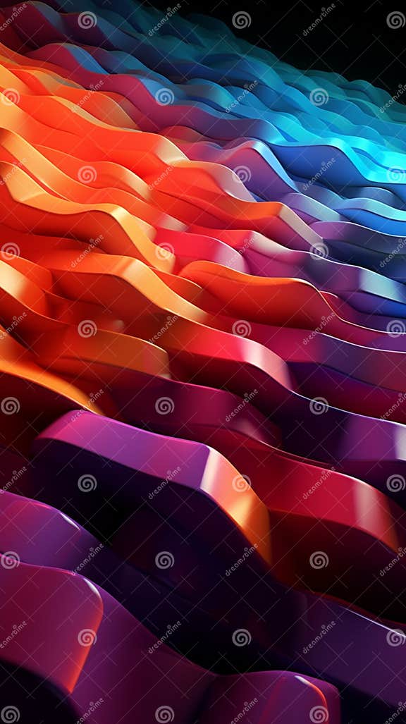 Evolving Gradient Geometry Abstract Shapes Interplay, Crafting a ...