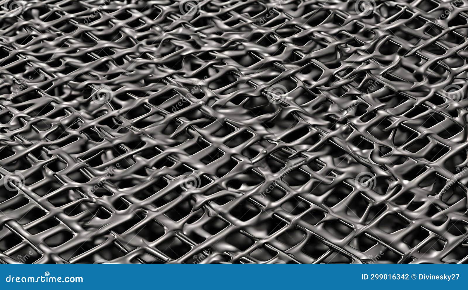 Evolving Grid Steel for 3d Innovation. Ai Generated Stock Illustration ...