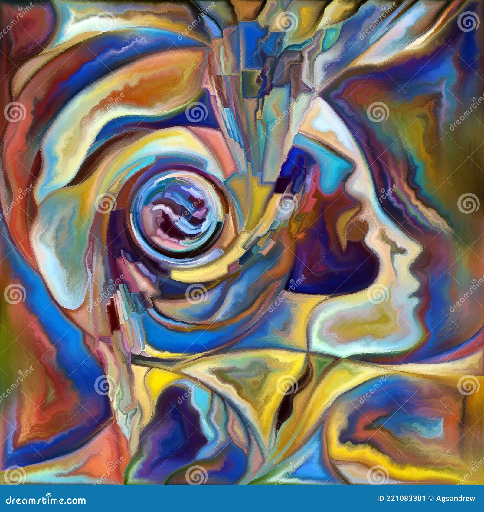 Evolving Inner Connection stock illustration. Illustration of ...