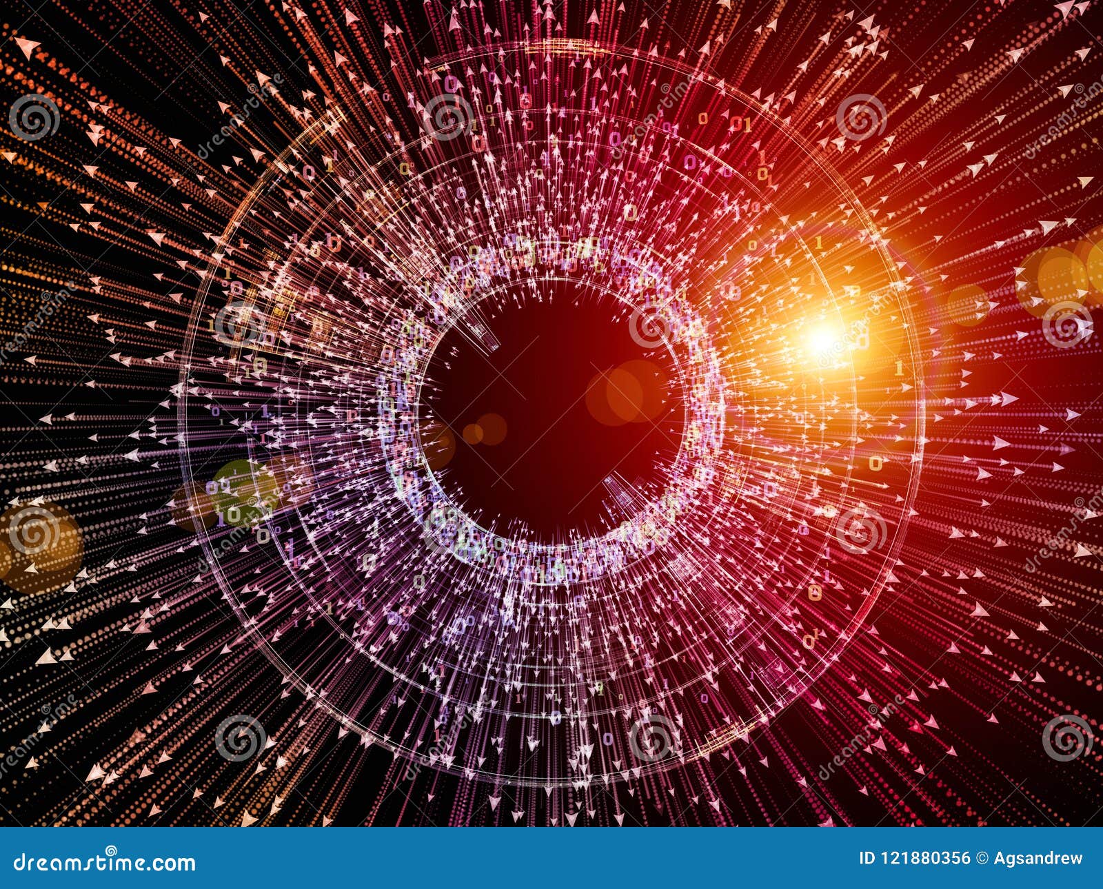 Evolving Integers stock illustration. Illustration of mathematics ...