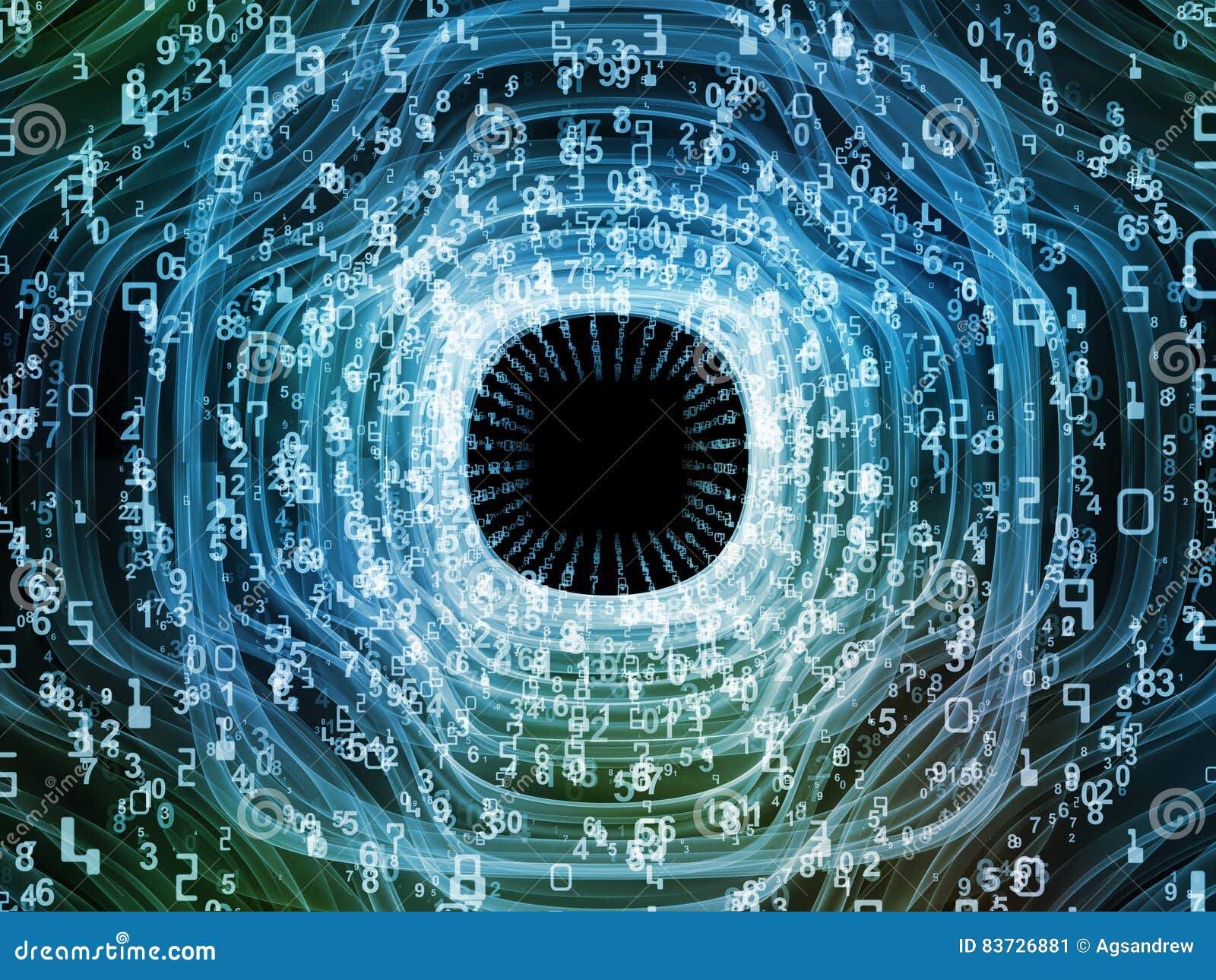 Evolving Integers stock illustration. Illustration of code - 83726881