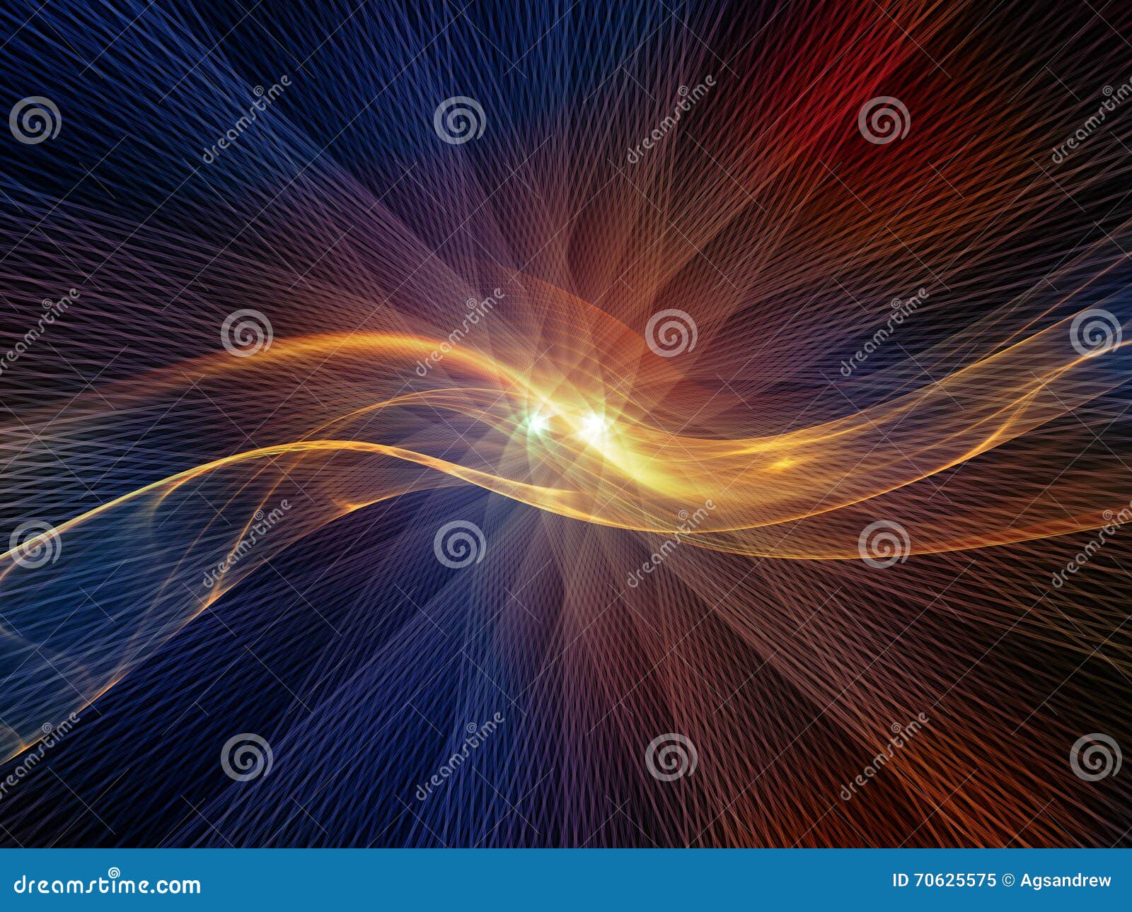 Evolving Light Waves stock illustration. Illustration of geometry ...