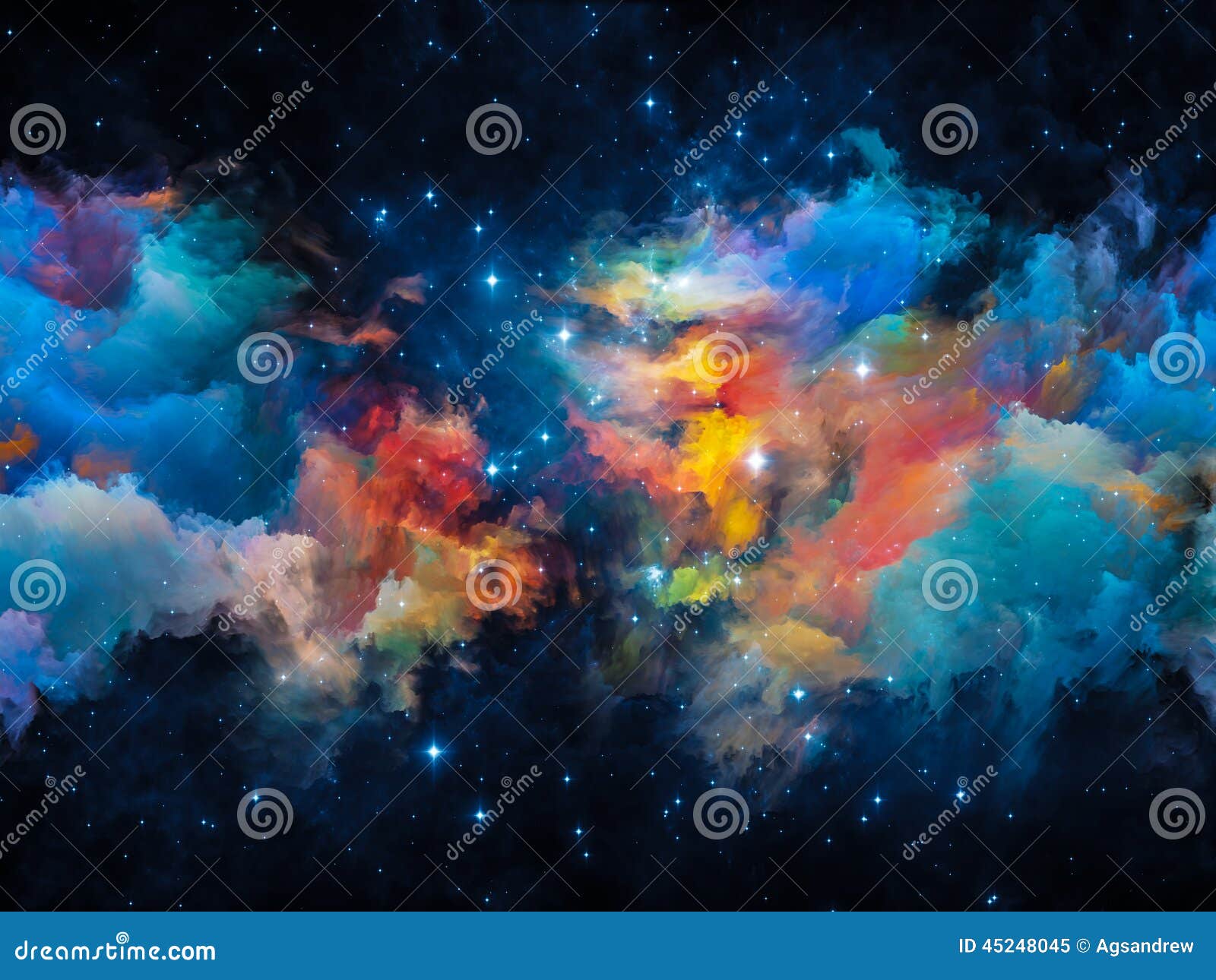 Evolving Nebula stock illustration. Illustration of imagination - 45248045