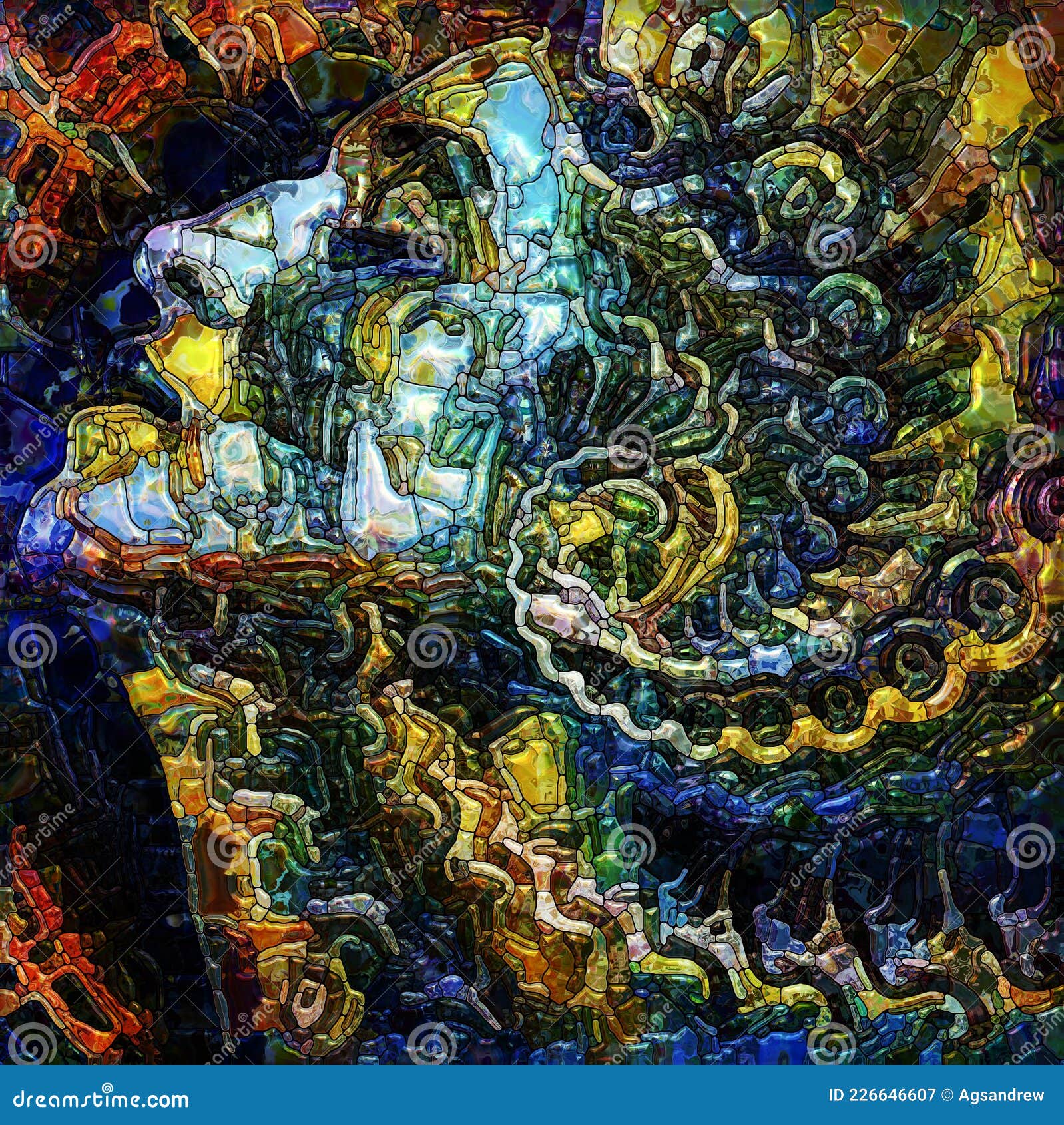 Evolving Perception Glass stock illustration. Illustration of ...