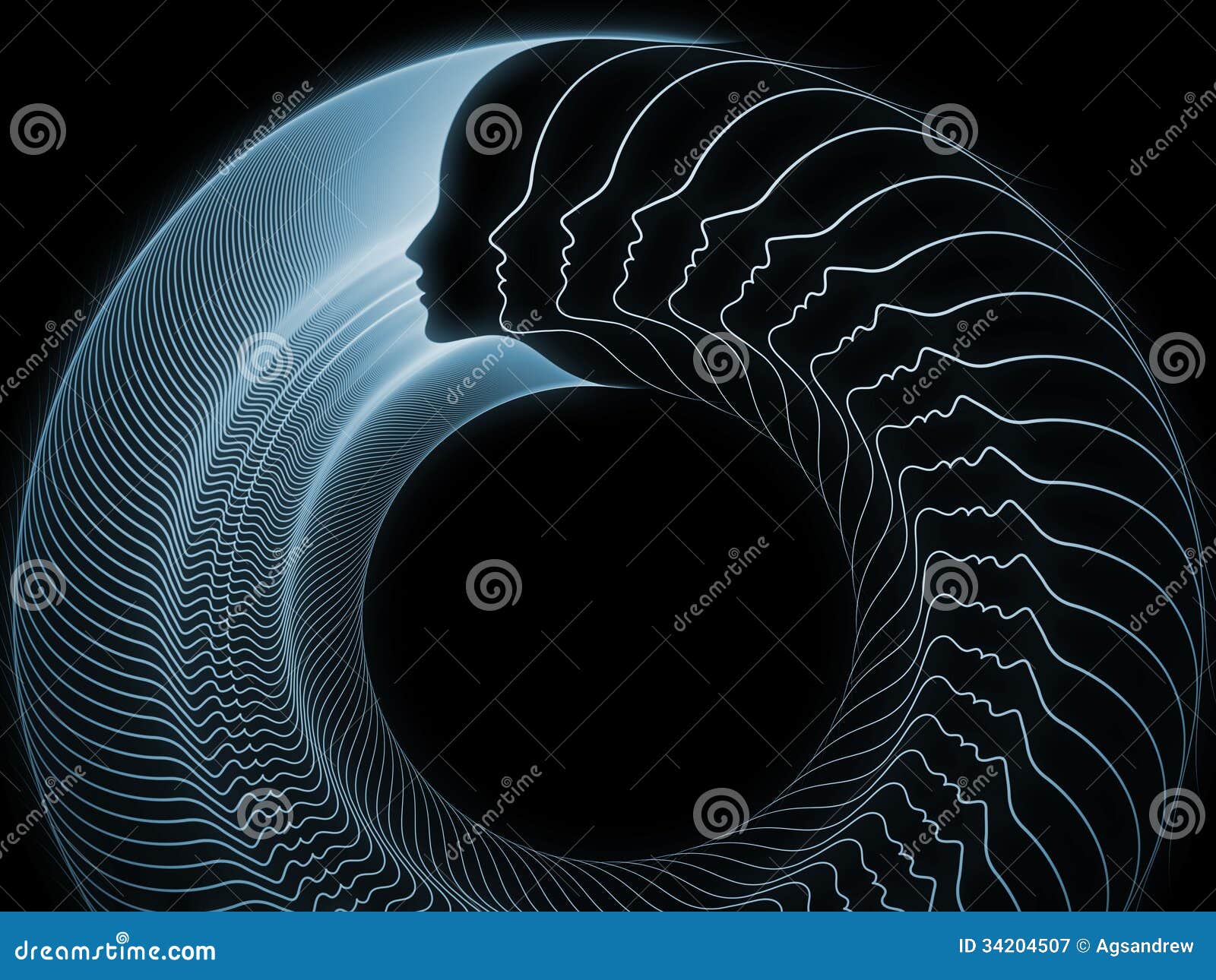 Evolving Soul Geometry stock illustration. Illustration of echo - 34204507