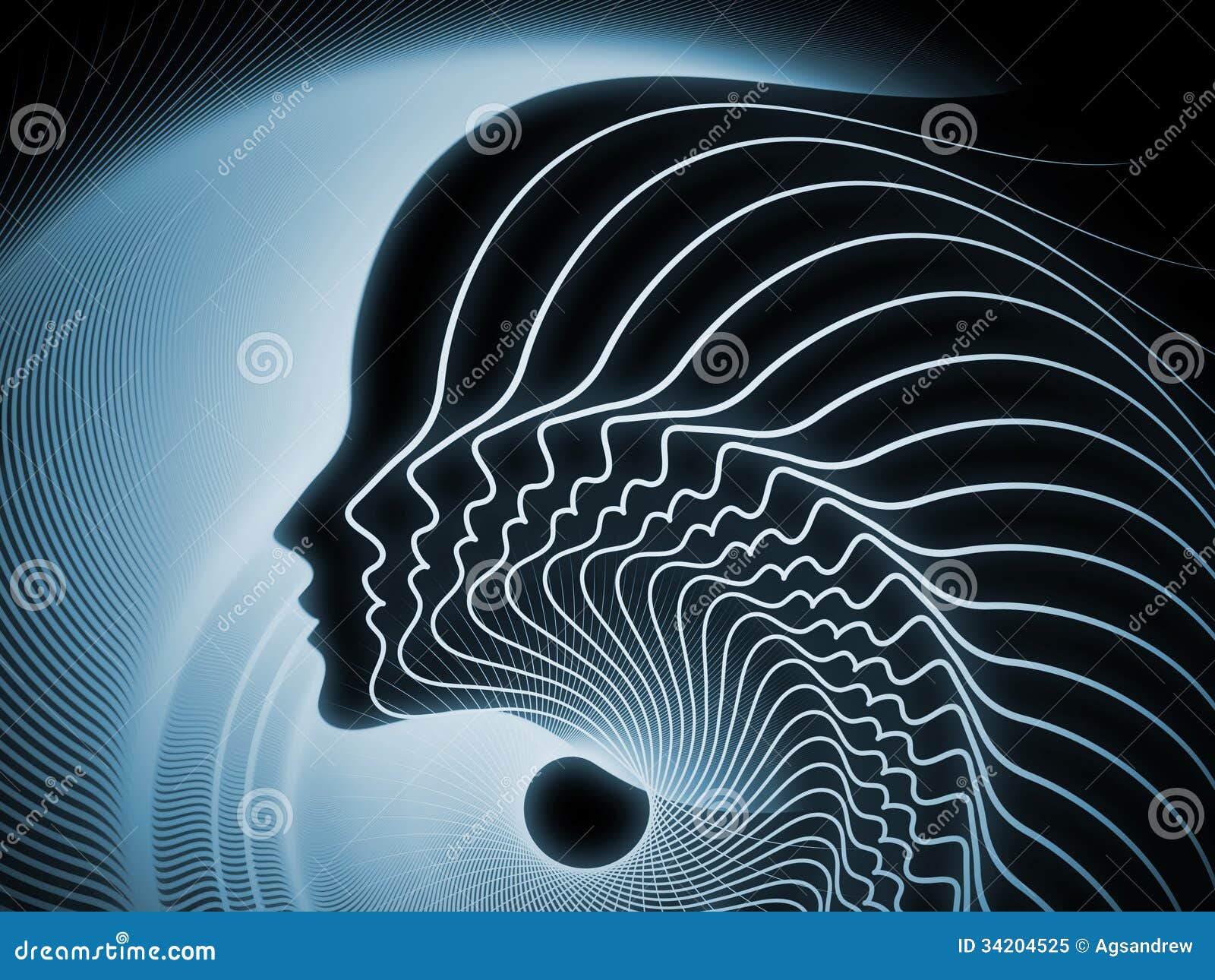 Evolving Soul Geometry stock illustration. Illustration of brain - 34204525