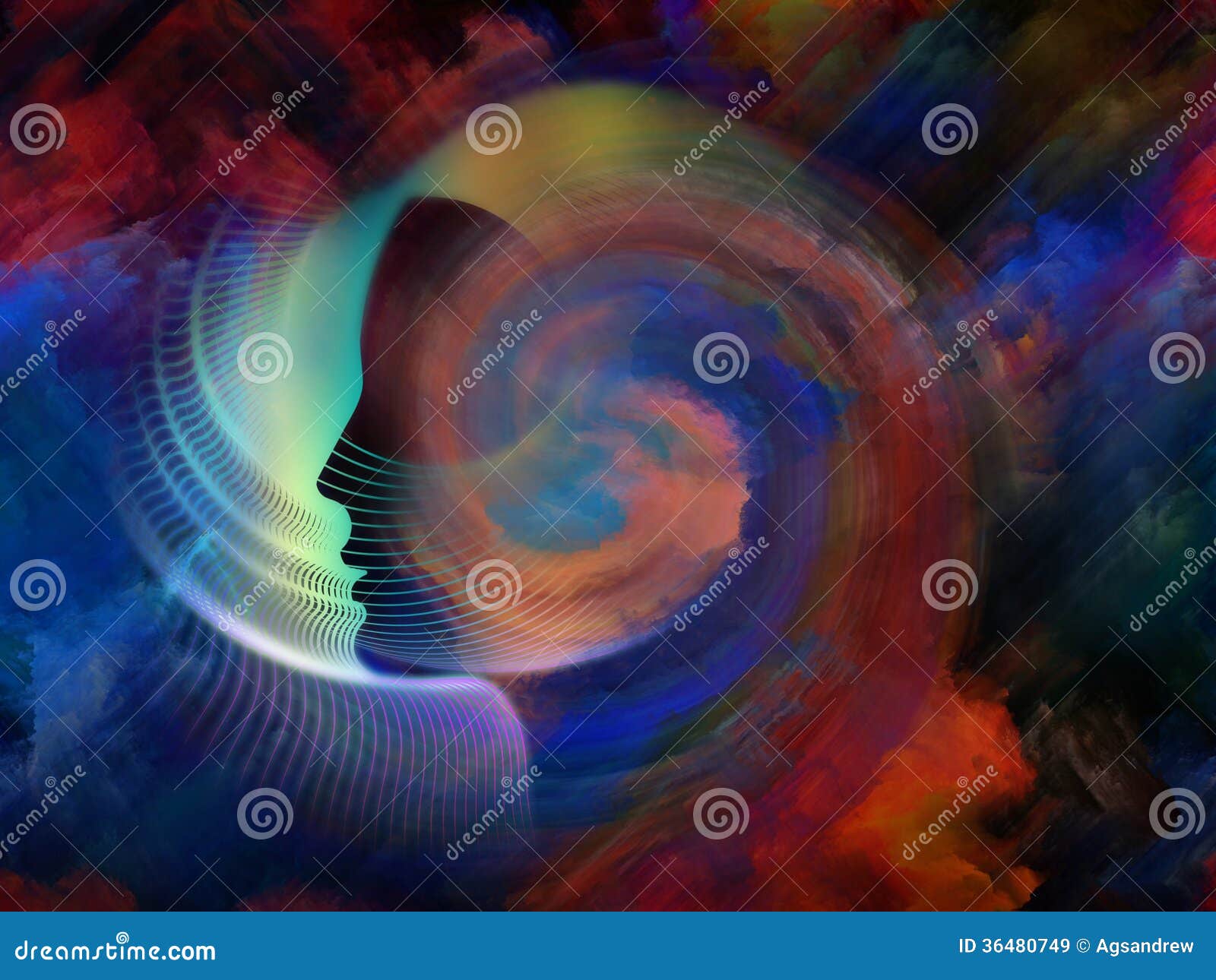 Evolving of the Soul stock image. Image of envision, drawing - 36480749