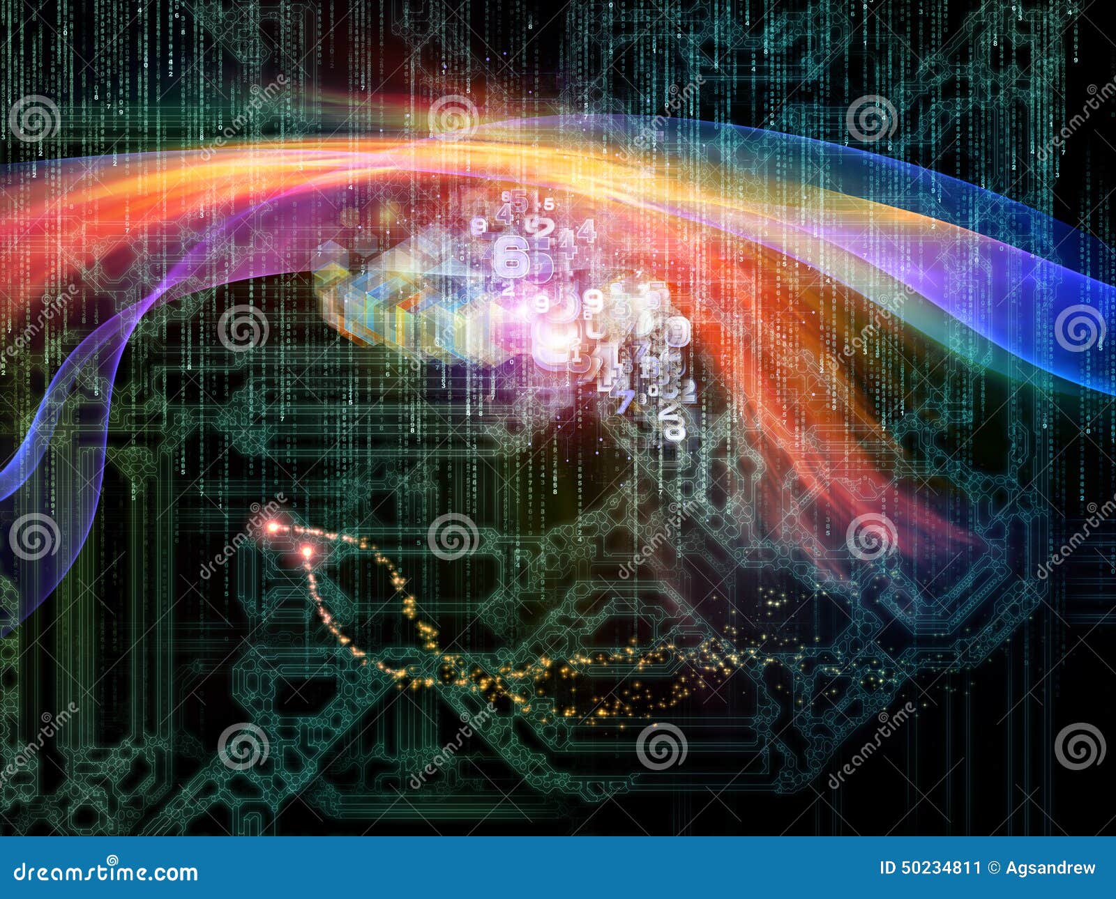 Evolving Technology stock illustration. Illustration of element - 50234811